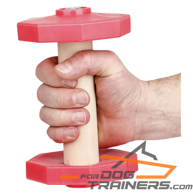 'Easy Bite' Wood&Plastic Dog Dumbbell for Schutzhund Training I 650 g ...