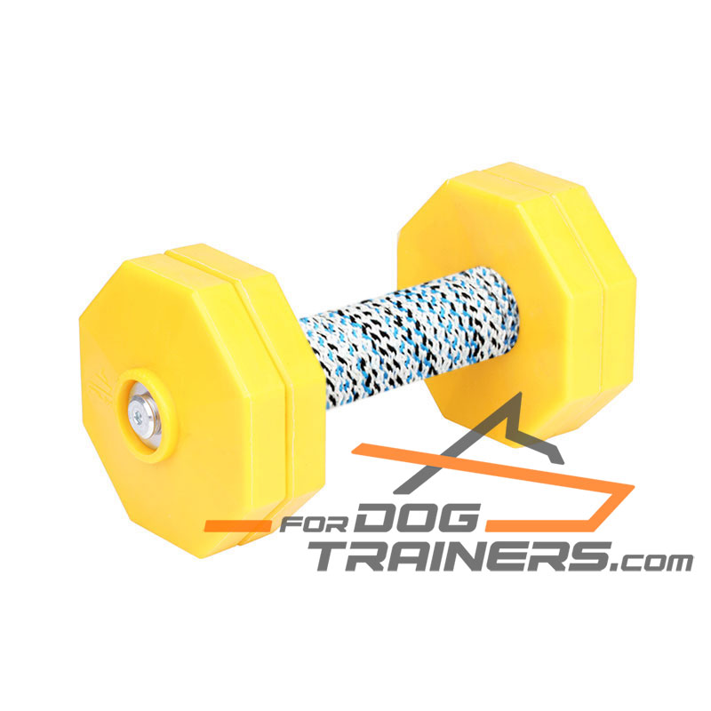 'High Load' Reliable Dog Training Dumbbell with Plastic Weight Plates ...